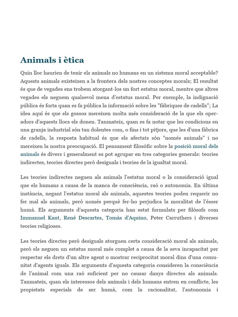 Animals I Ètica | PDF