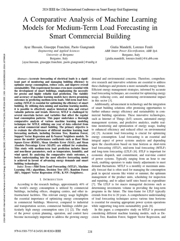 Decision Tree Random Forest a Comparative Analysis of Machine Learning ...