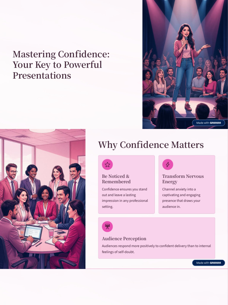 Mastering Confidence for Presentations | PDF