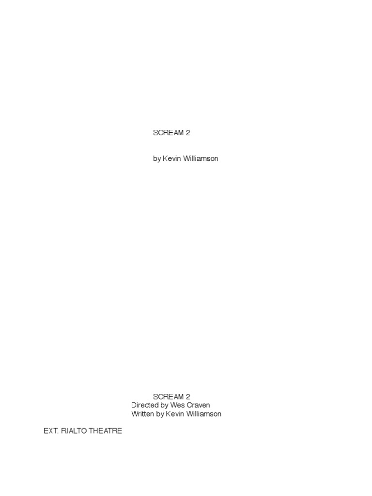 Scream 2 Final Script | PDF
