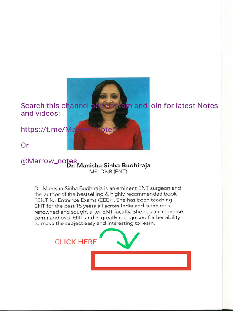 Ent Marrow Notes Compress | PDF