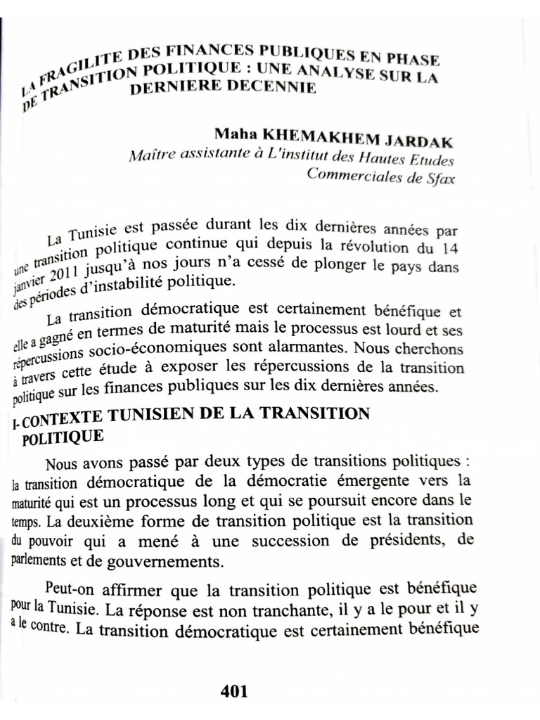 Effet de La Transition Maha | PDF