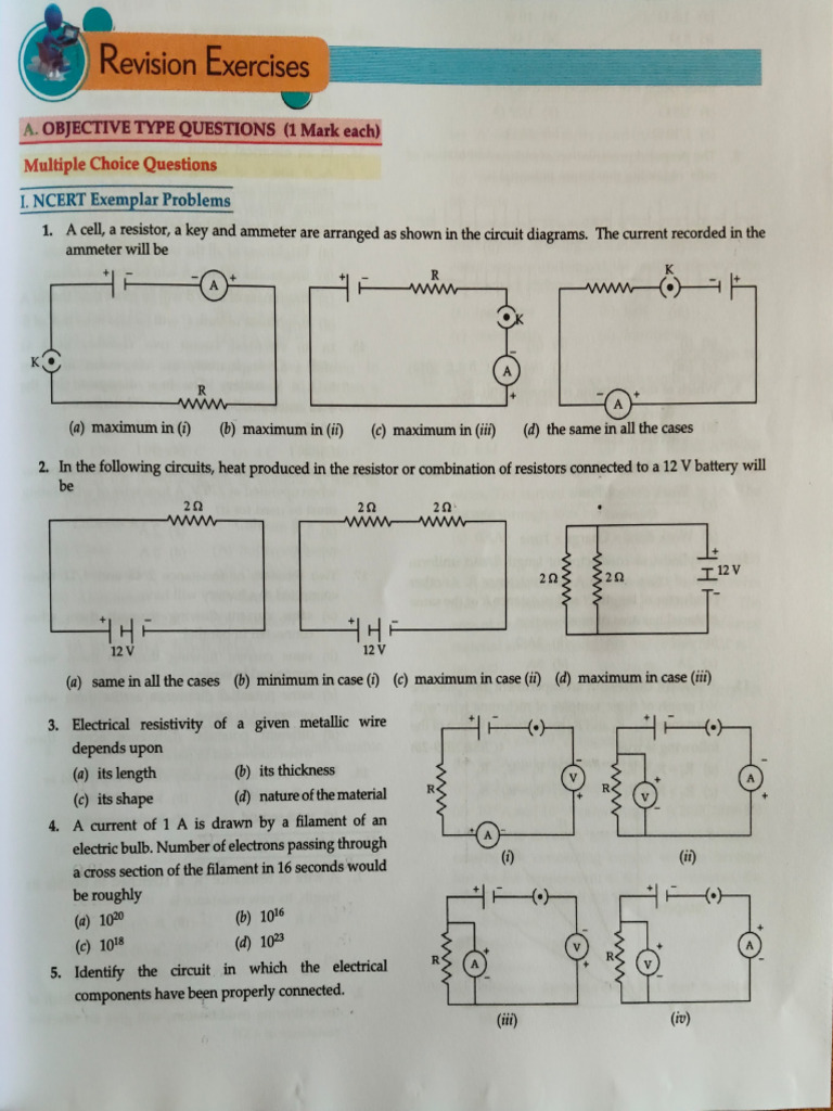 Electricity Practice Questions | PDF