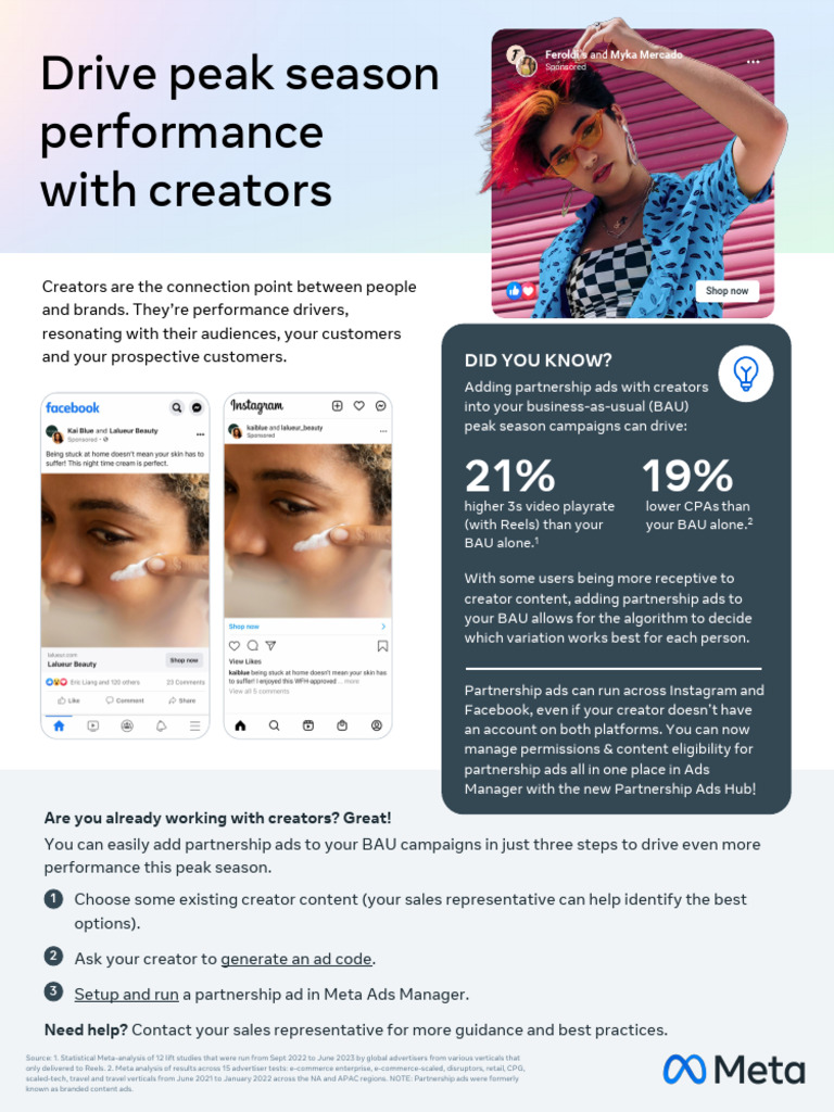 Partnership Ads One-Sheeter | PDF | Human Communication | World Wide Web