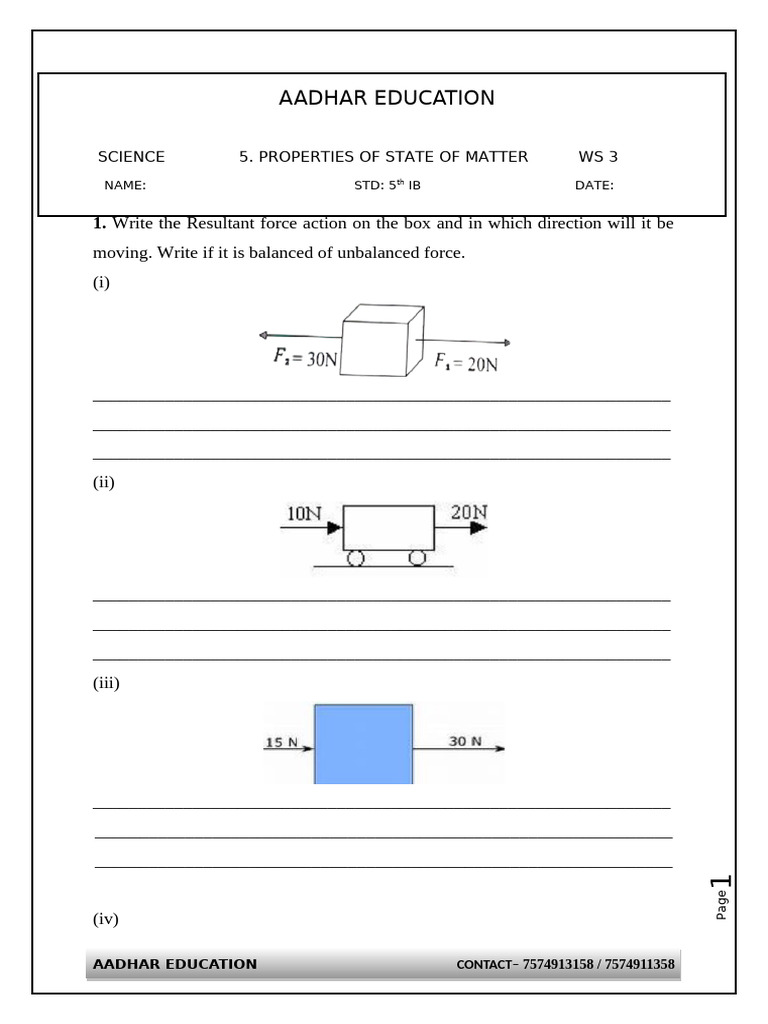 Class 5 Ch-5 - Ws-3 | PDF