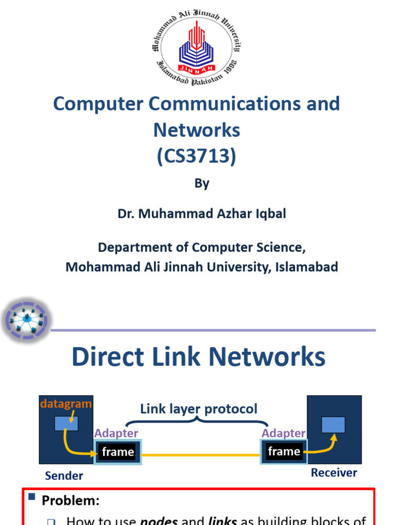Direct Link Networks: Encoding & Framing | PDF | Error Detection And ...