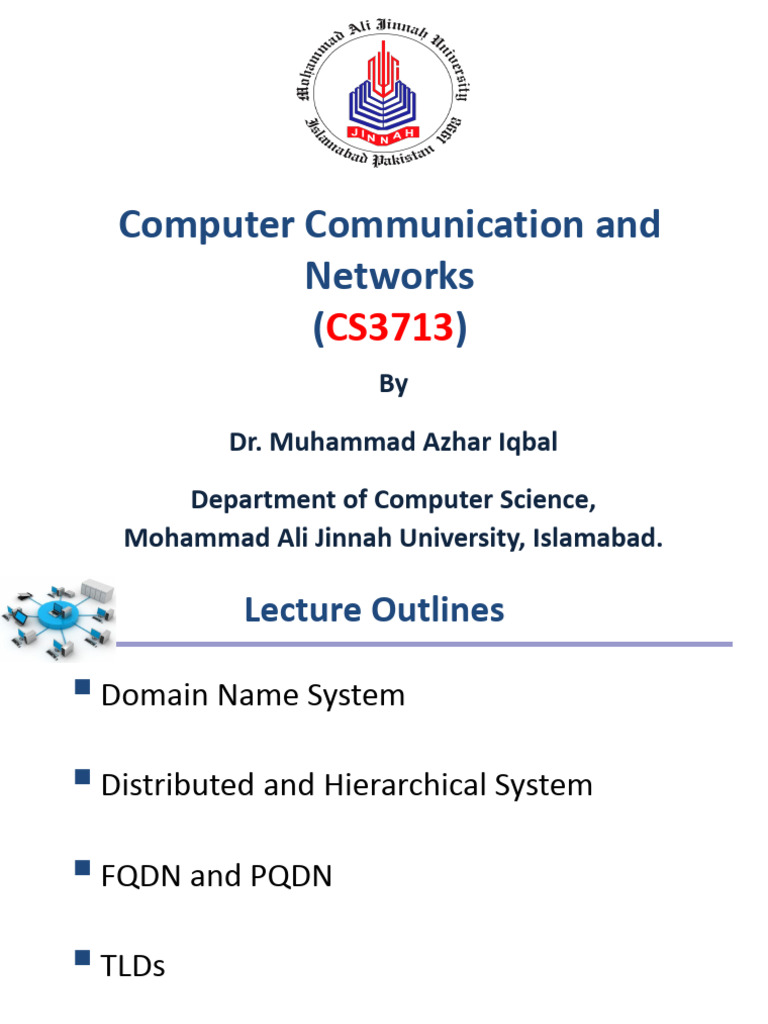 CCNet_02_ ApplicationLayer - DNS | PDF | Domain Name System | Domain Name