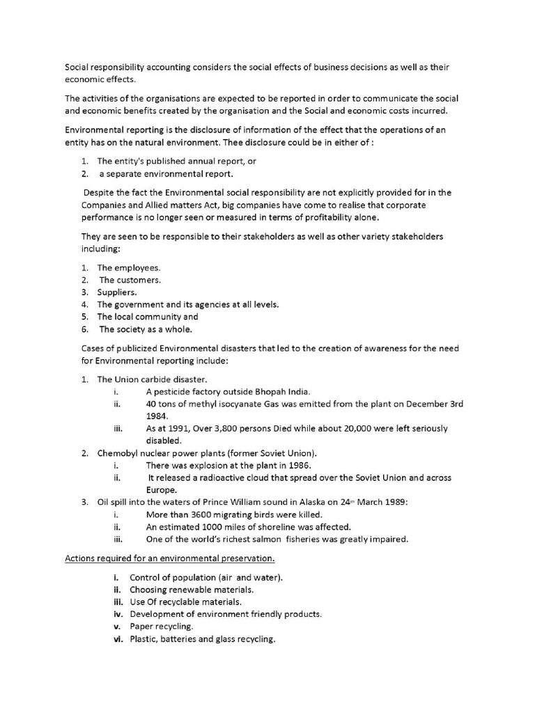 402 Environmental Reporting | PDF