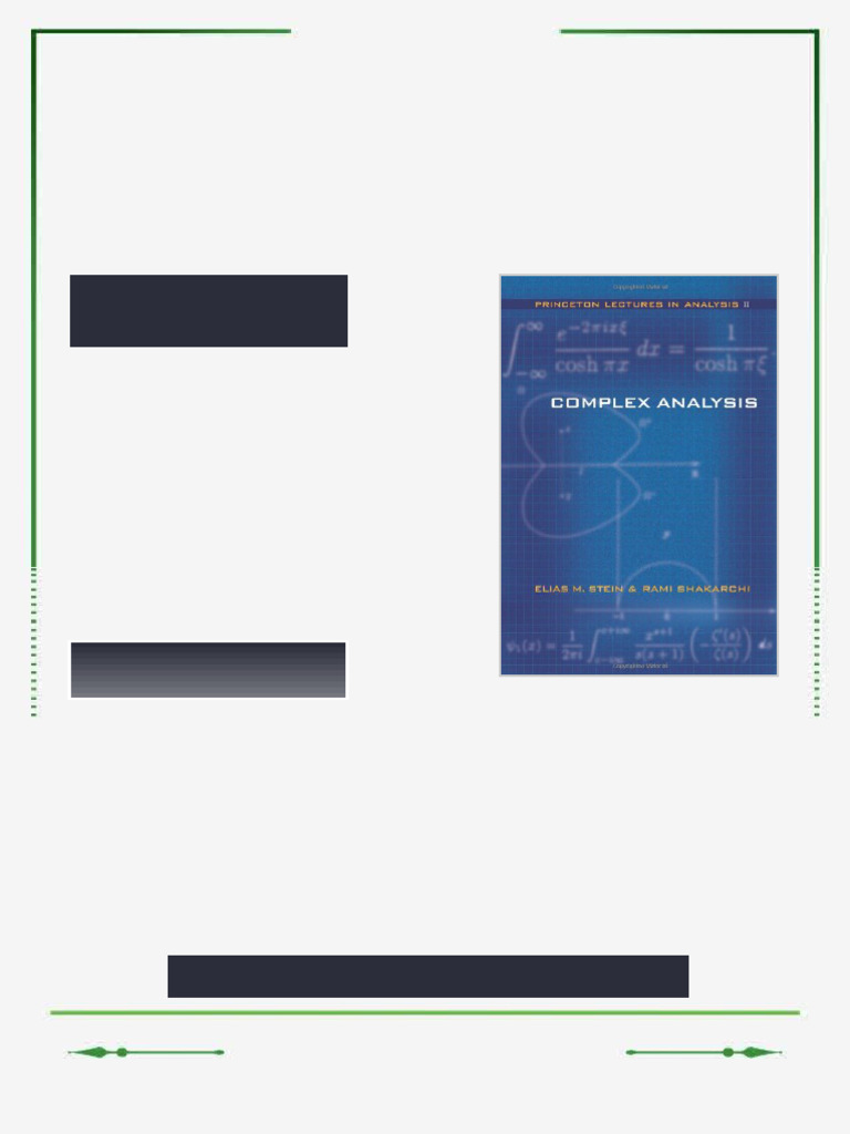Complex Analysis 1, Illustrated Edition Elias M. Stein ebook full ...