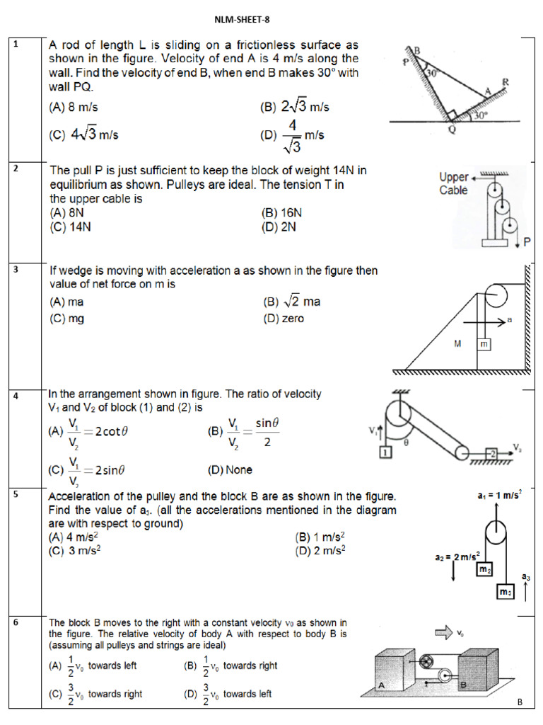 NLM Sheet 8 | PDF