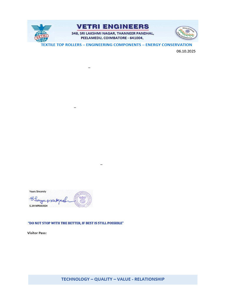 Promo Letter For Tngss | PDF