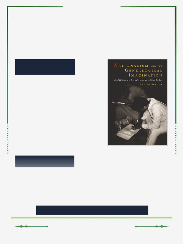 Nationalism and the Genealogical Imagination: Oral History and Textual ...