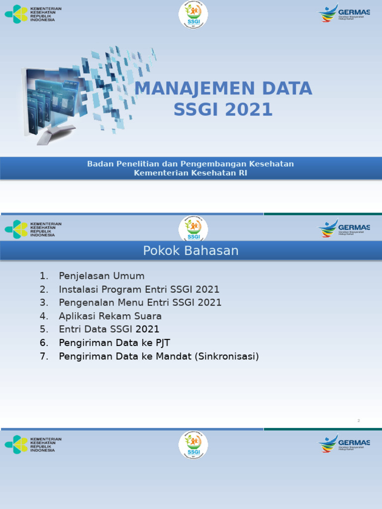 Panduan Entri Data SSGI 2021 | PDF