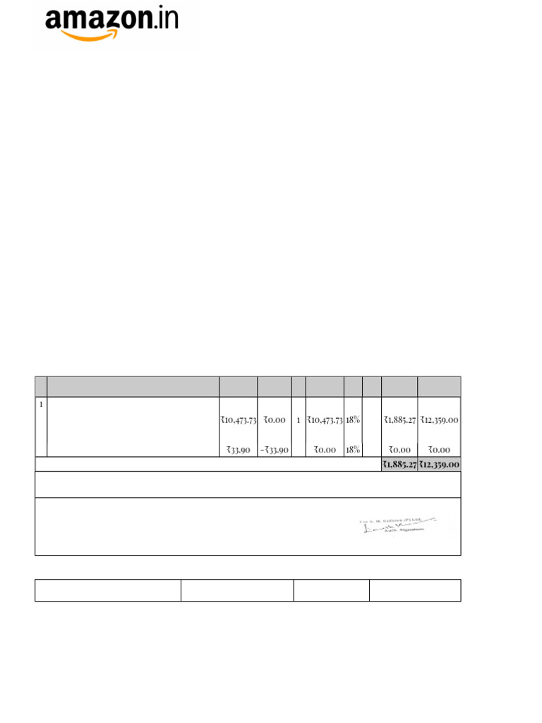 Amazon Invoice 1 | PDF | Invoice | Taxes