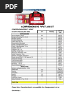 Green First Aid Box Checklist | PDF