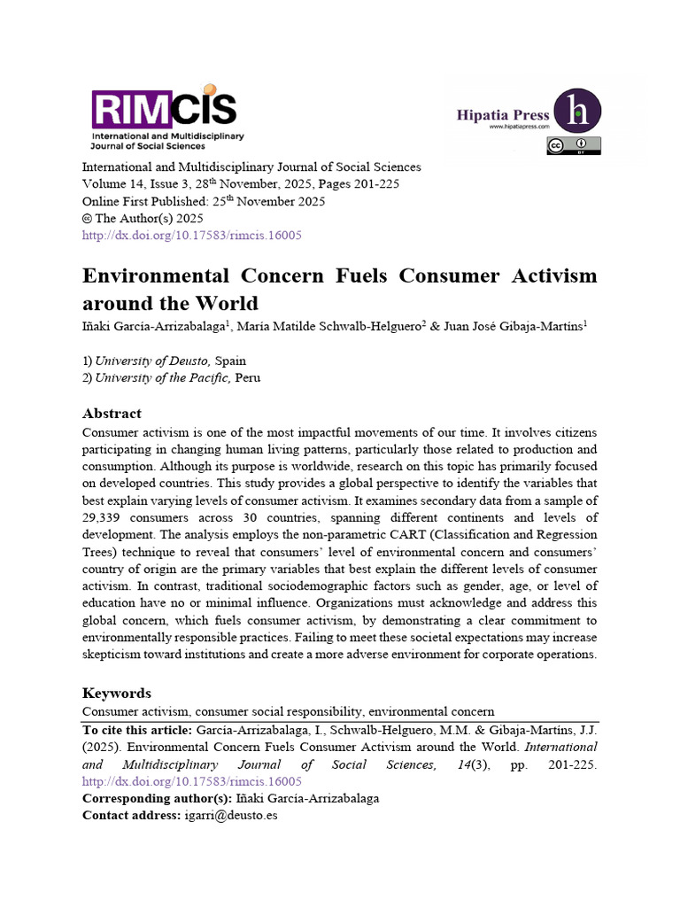 Global Insights on Consumer Activism | PDF | Boycott | Behavior