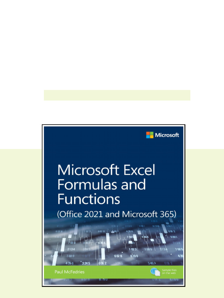 Microsoft Excel Formulas and Functions (Office 2021 and Microsoft 365) 1st edition - eBook PDF ...