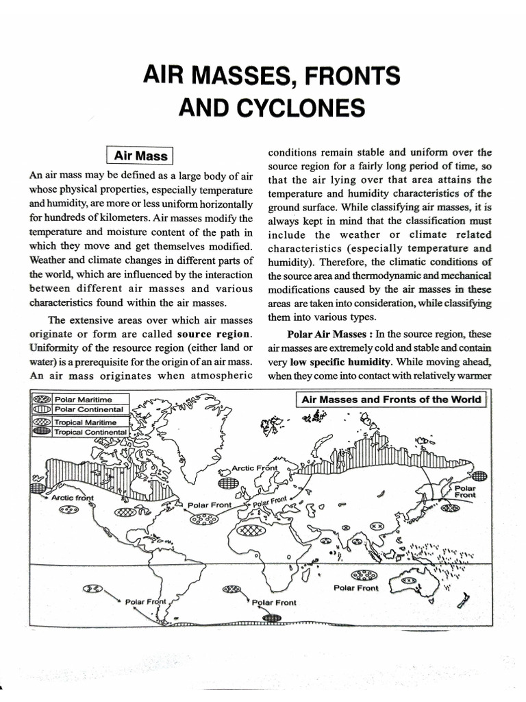 Geo 10masses Fronts and Cyclones | PDF