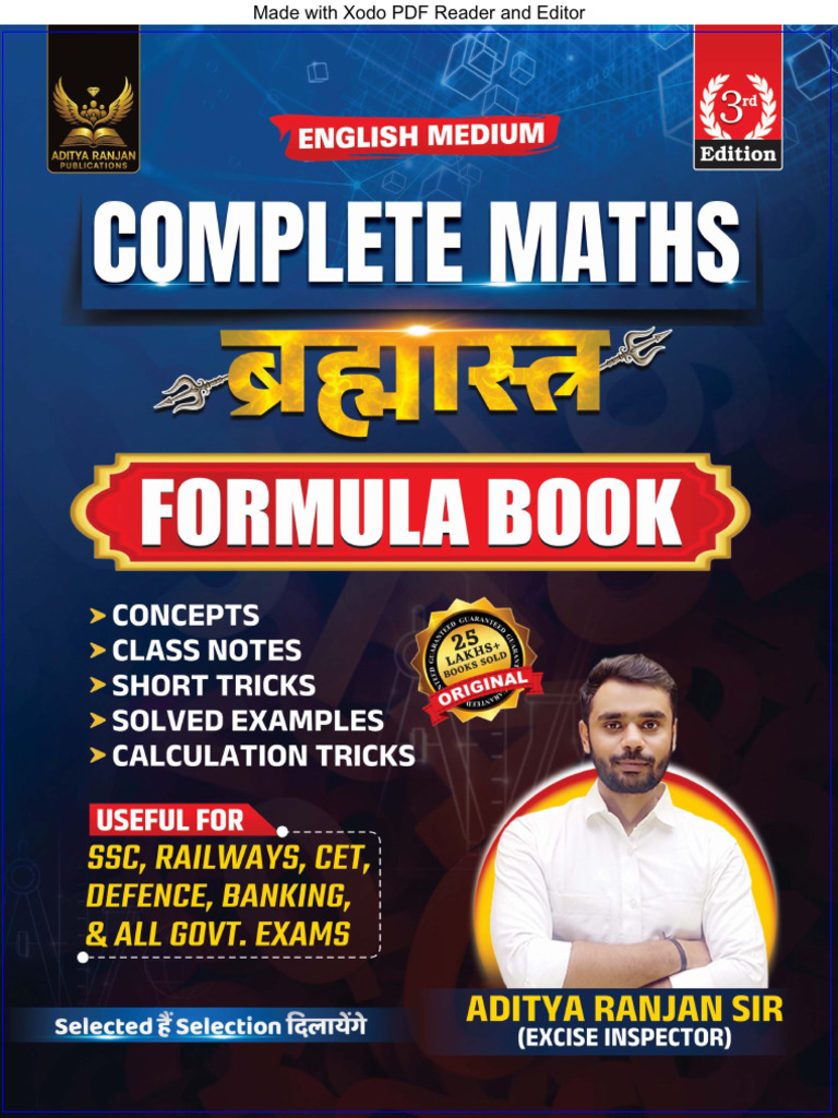 Brahmastra Formula Book English 3rd Edition (1) | PDF | Area | Length