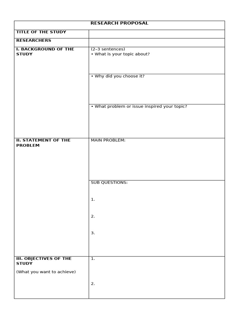 Research Proposal Framework Guide | PDF