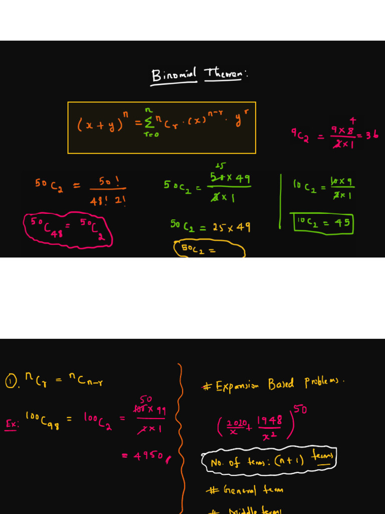 Binomial Theorem Anushka Demo | PDF