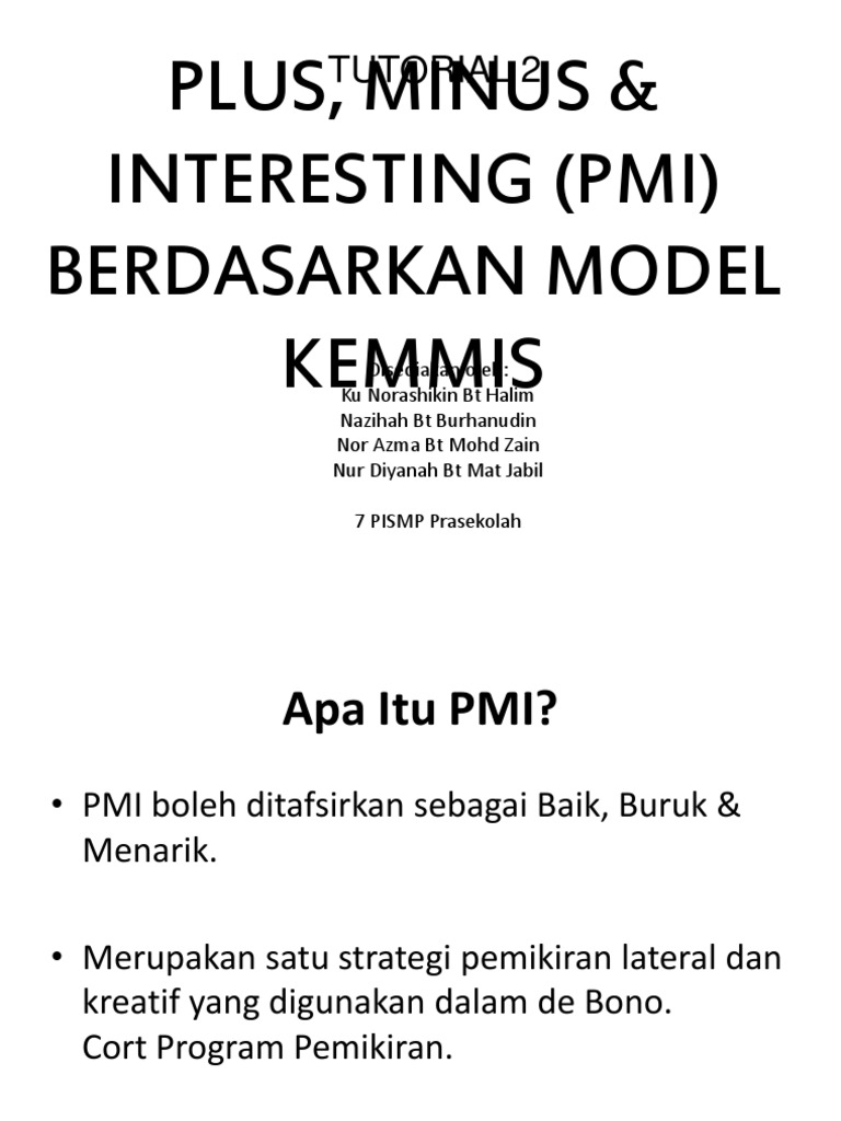 Plus, Minus & Interesting | PDF | Karier & Perkembangan