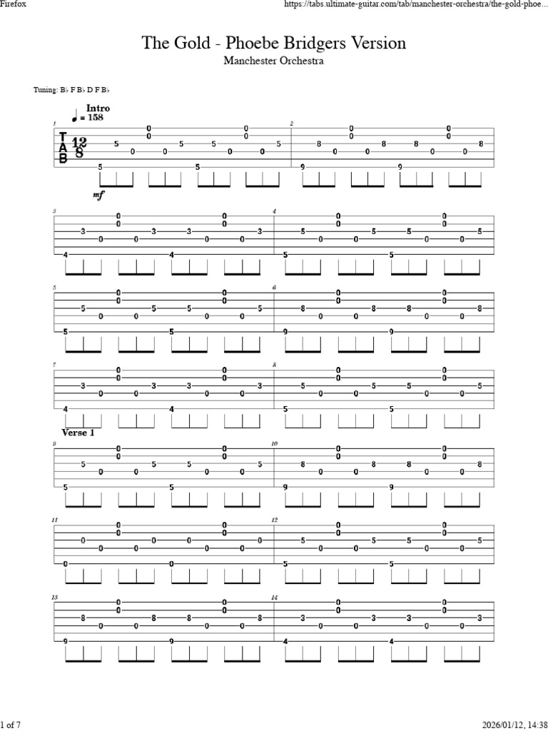 The Gold Phoebe Bridgers Version Official 4809284 | PDF