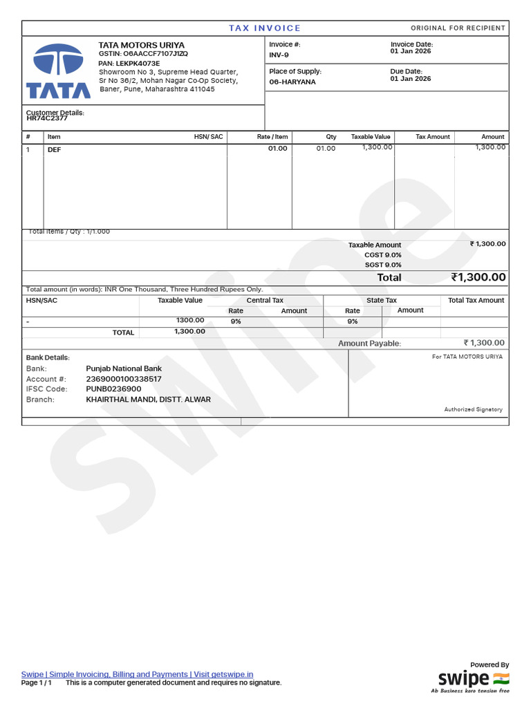 INV_9_for_HR74C2377 (1) | PDF | Public Finance | Taxation
