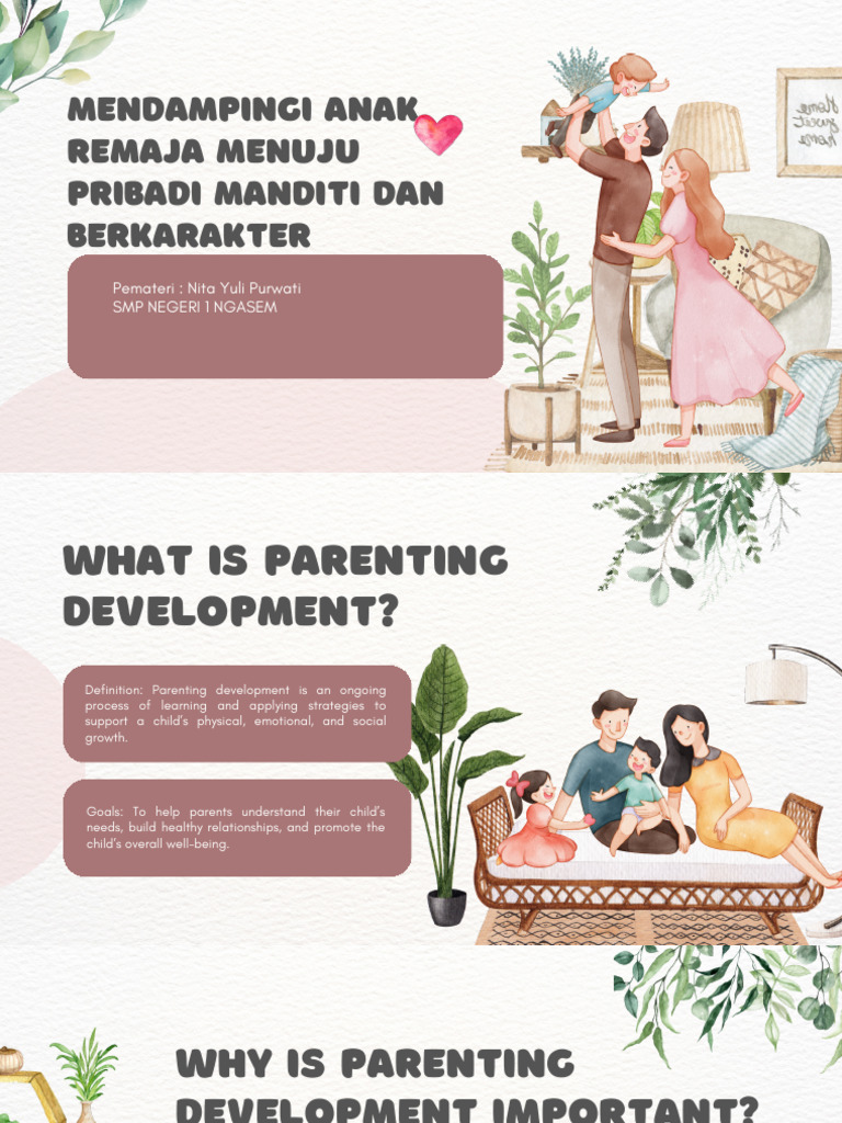 Colorful Illustration Parenting Development Presentation | PDF ...