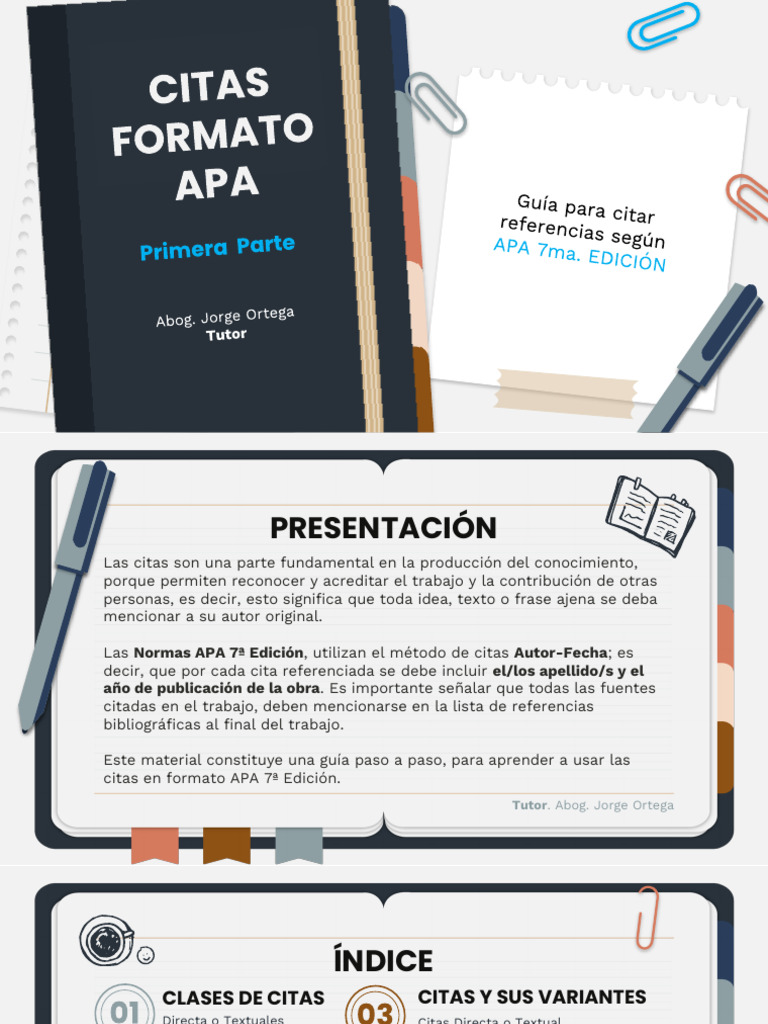 Guía de Citas en Formato APA 7ª Ed. | PDF | Desorden hiperactivo y ...