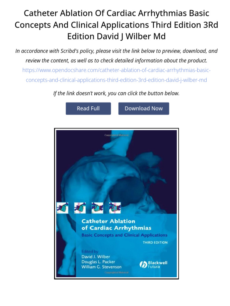 Catheter Ablation Of Cardiac Arrhythmias Basic Concepts And Clinical ...