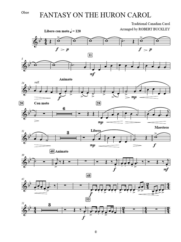 Fantasy on the Huron Carol Alanna | PDF