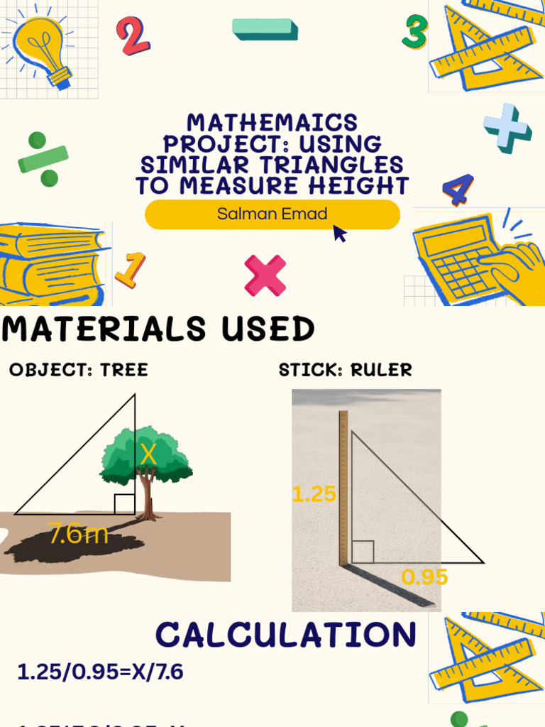 Yellow Blue Playful Doodle Math Group Project Presentation | PDF