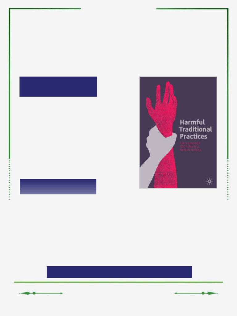 Harmful Traditional Practices: Prevention, Protection, and Policing ...