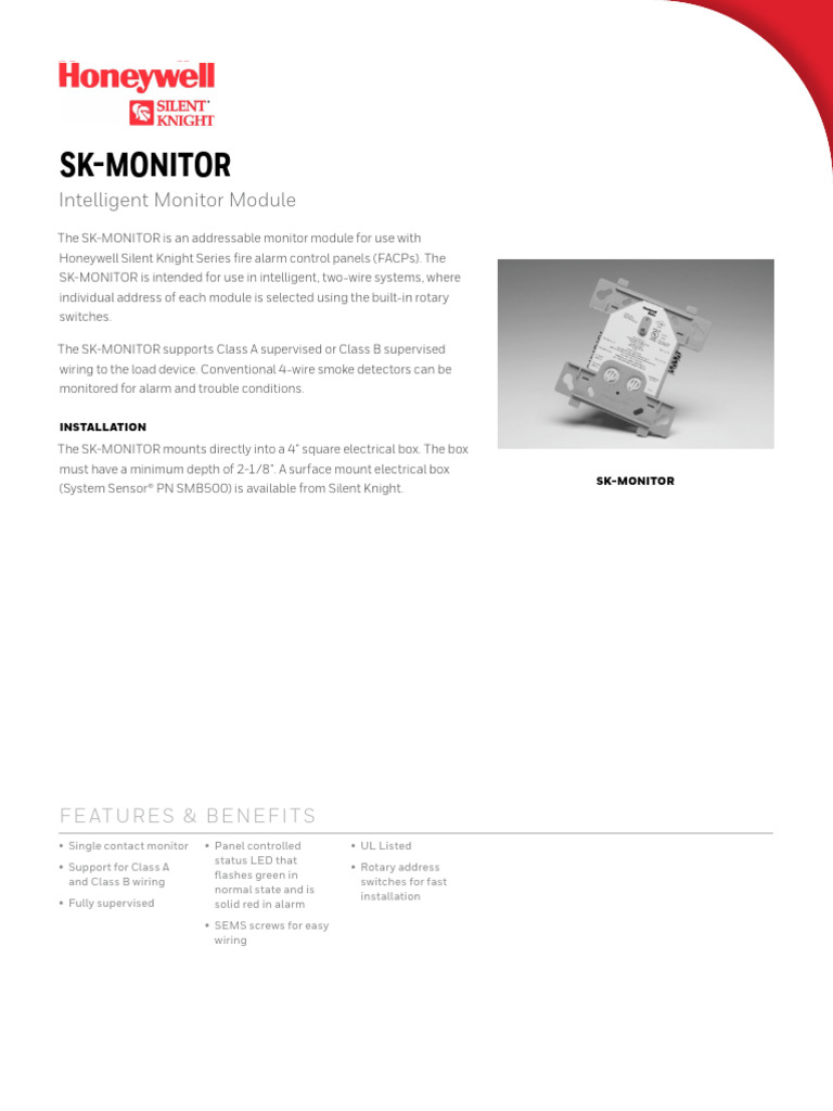 SK-MONITOR Intelligent Fire Module | PDF | Manufactured Goods ...
