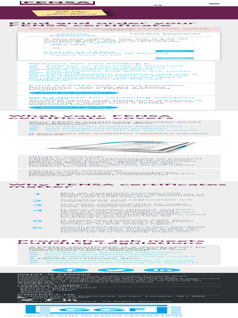 Find and Order Your FENSA Certificate 11 | PDF | Regulatory Compliance ...