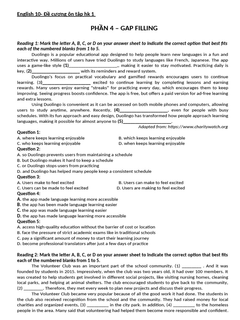 Part 4- Gap Filling | PDF | Artificial Intelligence | Intelligence (AI ...