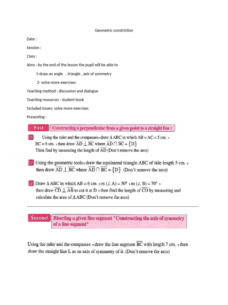 Geometric Constraction | PDF