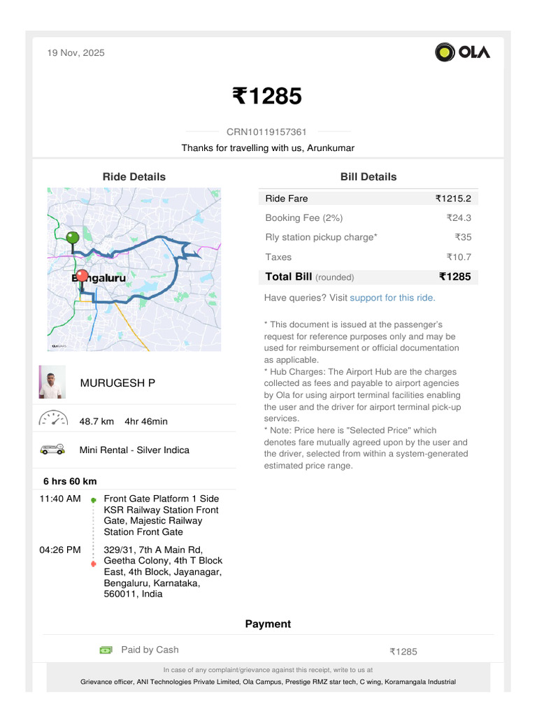Crn 10119157361 | PDF | Invoice | Receipt