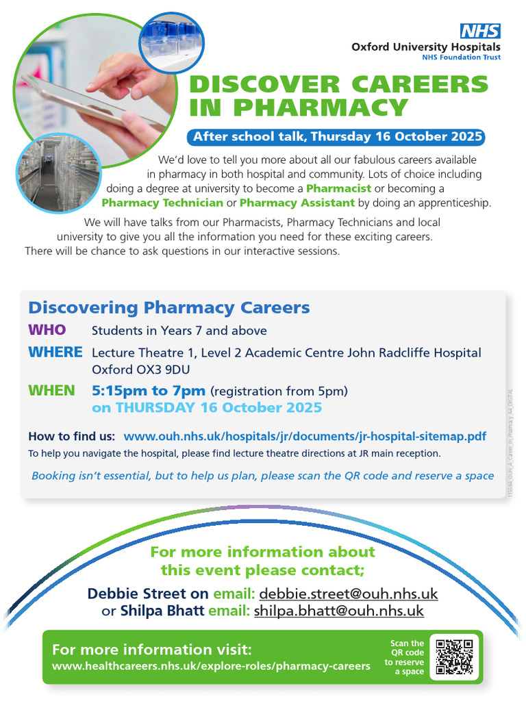 115584 OUH a Career in Pharmacy A4 Flyer 2025 PRINT (1) | PDF