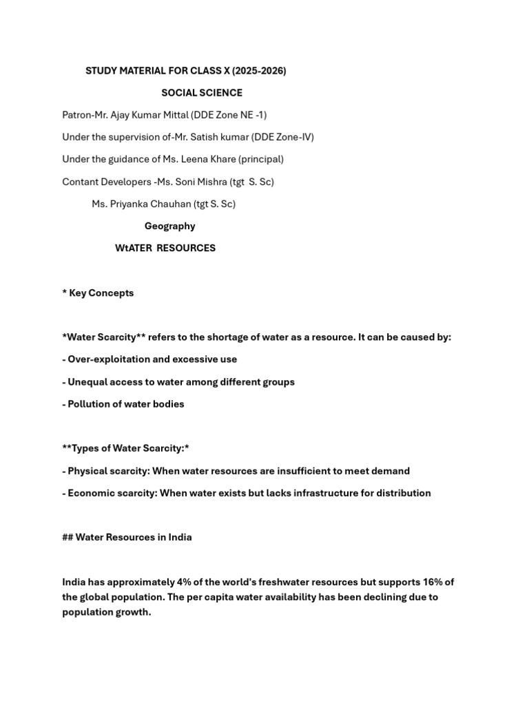 Water Resources English | PDF | Water Resources | Water