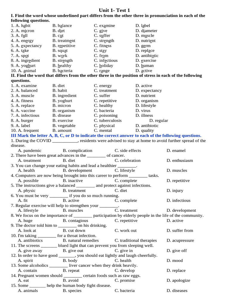 Bộ Test Theo Form 2025 - Anh 11- Global Success - KÌ 1 (Word Full Key ...