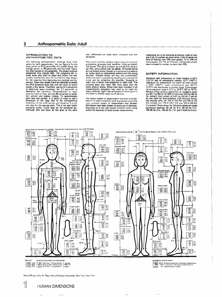 Anthropometrics v2 | PDF