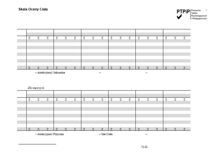BES Tabele z Normami (1) | PDF | Behavioural Sciences