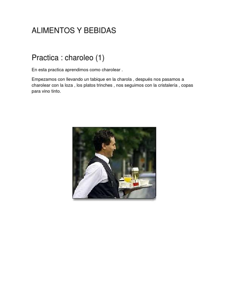 Practicas de Alimentos y Bebidas | PDF | Alimentos | Cocina