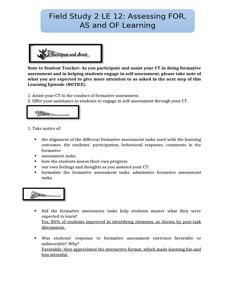 Fs 2 Episodes for Final Week 12-15 | PDF | Educational Assessment ...