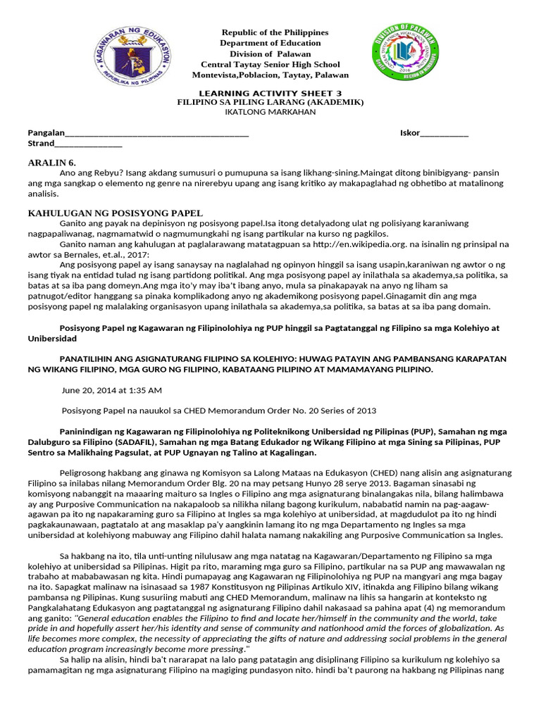 Las 3 | PDF