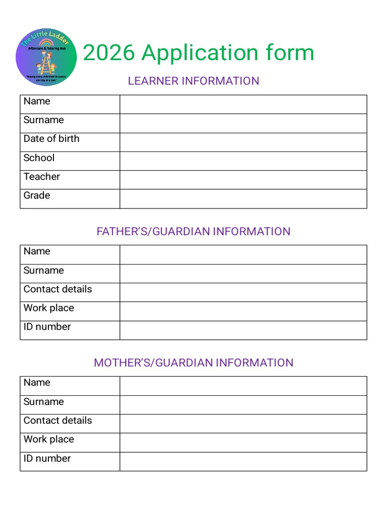 2026 Application Form | PDF