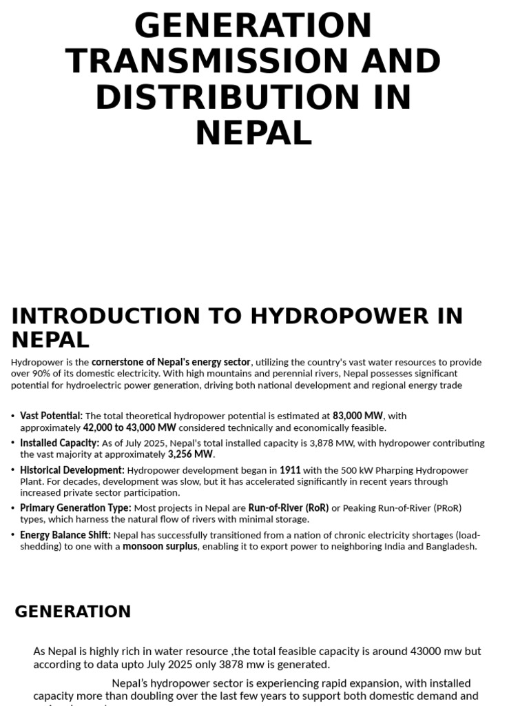 Hydropower Development in Nepal 2025 | PDF | Hydroelectricity ...