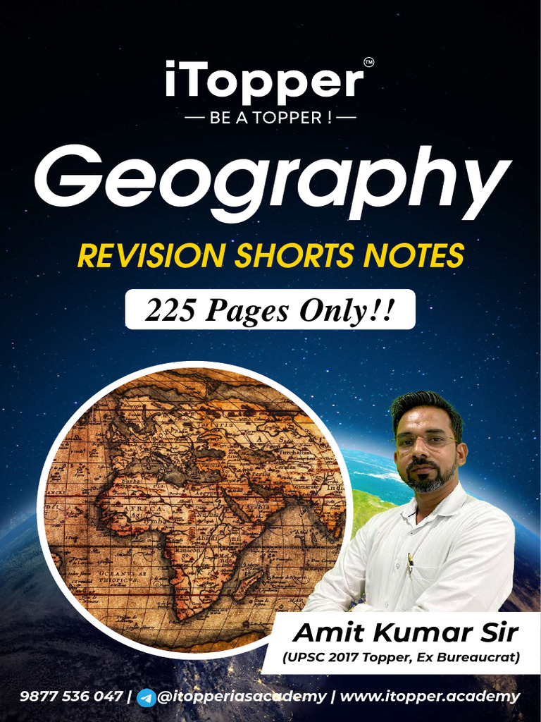 Geography Notes by ITopper | PDF | Comic Strips